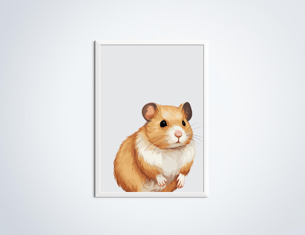 Dierenposter Hamster – On Paper Posters