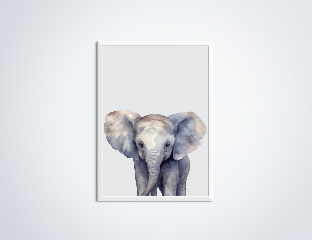 Dierenposter Olifant – On Paper Posters