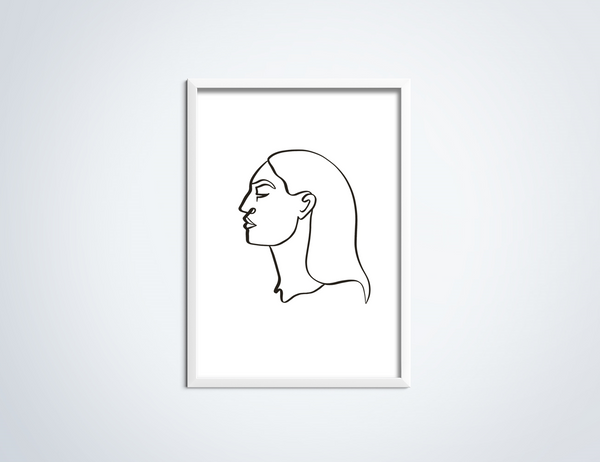 Line Art Thinking poster – On Paper Posters