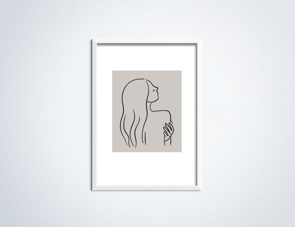 Line Art Hold poster – On Paper Posters